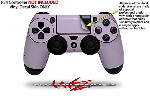 WraptorSkinz Skin Compatible with Sony PS4 Dualshock Controller PlayStation 4 Original Slim and Pro Solids Collection Lavender (Controller NOT Included)