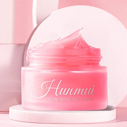 Hunmui Face primer pore base gel cream,Magical perfecting base face primer under foundation Anti-Aging WrinklesShrink Pore Remove Fine LinesExfoliatingAnti-Oxidation(1PC)
