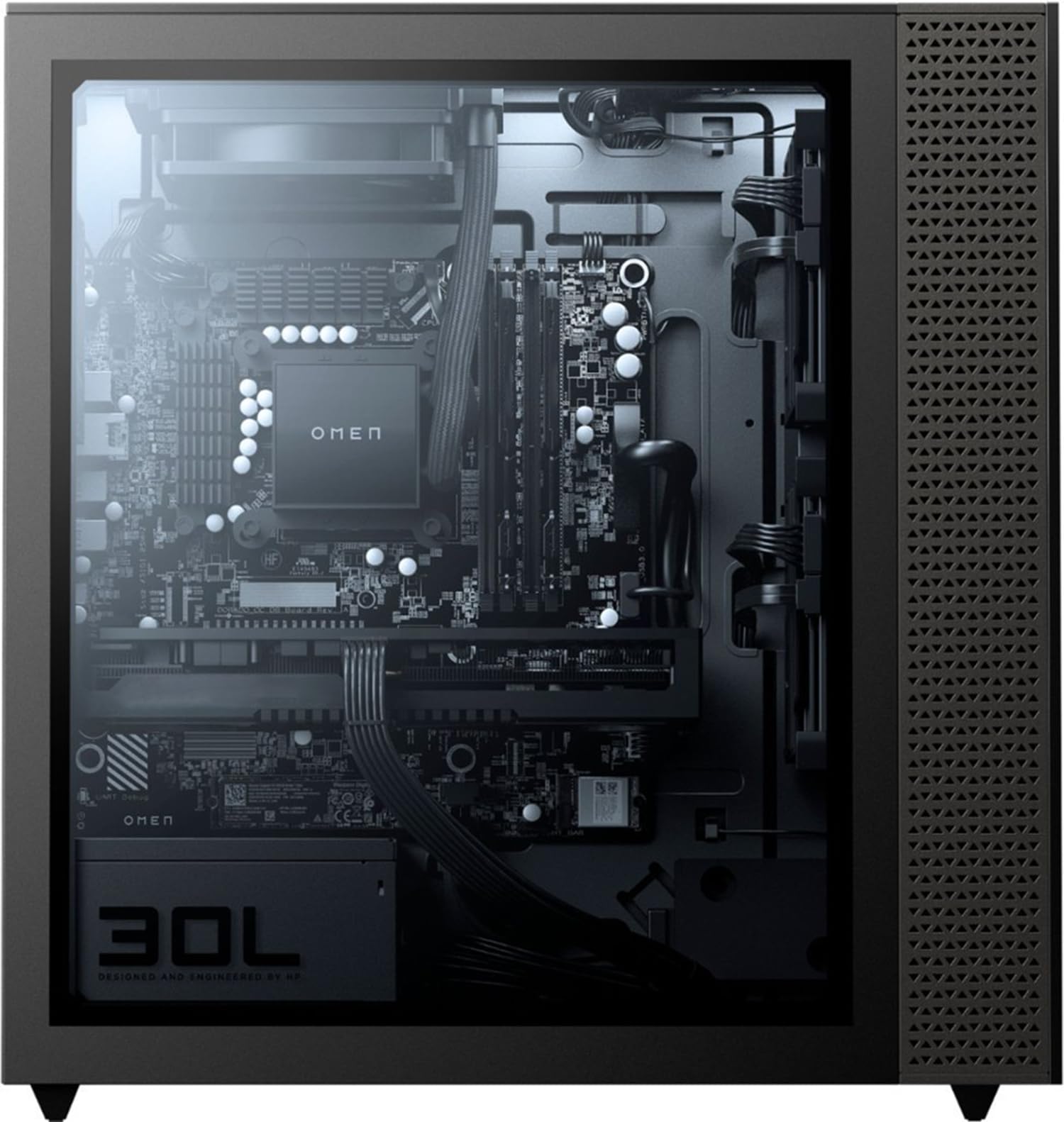 HP OMEN 30L GT13 Gaming Desktop Computer - AMD Ryzen 7 5700G 8-Core up to 4.60 GHz CPU, 16GB RAM, 512GB NVMe SSD, GeForce RTX 3090 24GB GDDR6 GPU, Custom Case Lighting, Windows 11 Home, Jet Black
