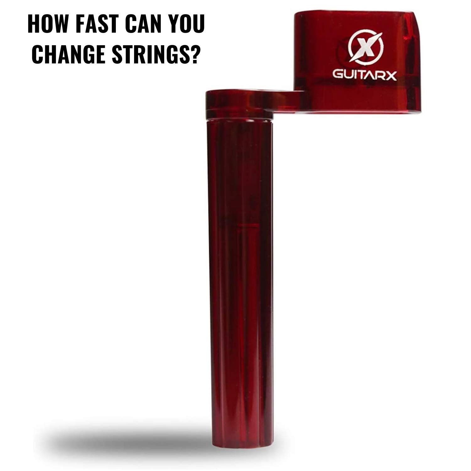 GUITARX X100 - Guitar String Winder - Easy To Use Guitar Peg Winder For Quick String Changes - #1 String Winder for Acoustic Guitar, Electric Guitar, Banjo, Mandolin, Ukulele - Random Colors