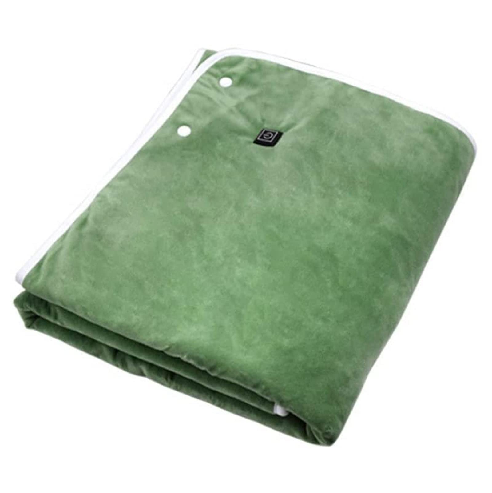 LJJSMG Heated Blanket USB Heated Shawl Plush Throw Blanket with Pillowcase,Heated Throw Blanket Electric Lap Blanket,USB Heated Blanket Heated Cape Flannel Blanket (Color : Green)