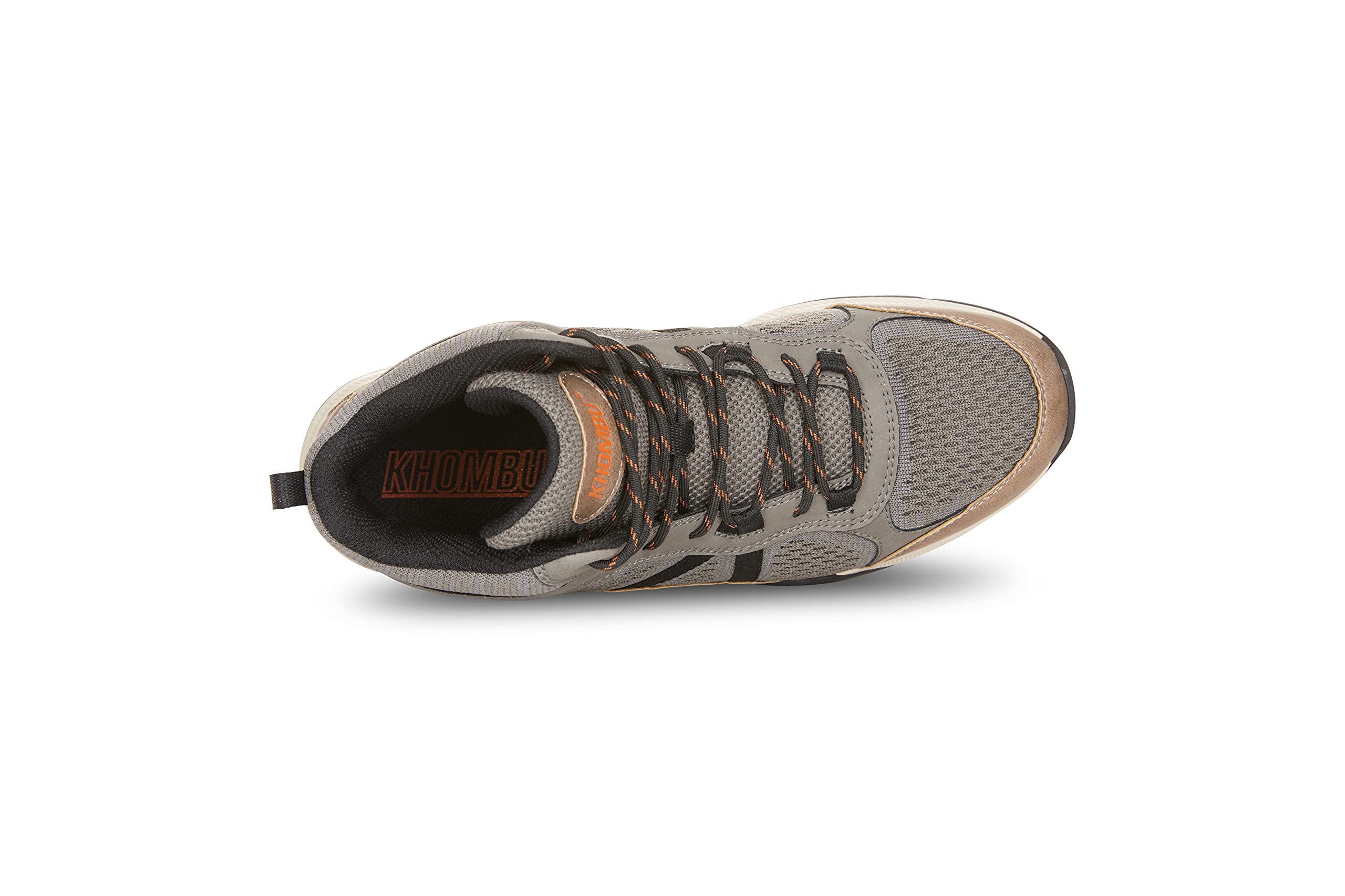 KHOMBU Hiking Boots (Wasabi 2) Water Resistant Shoes for Men with Laces, Taupe, 9