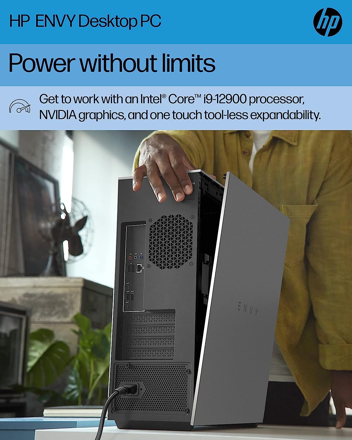 HP 2023 Newest Envy Desktop, Intel Core i9-12900 Processor(16-core), NVIDIA GeForce RTX 3070 Graphics, 32GB RAM, 2TB SSD, 2TB HDD, Bluetooth and Wi-Fi 6, Windows 11 Home, Silver