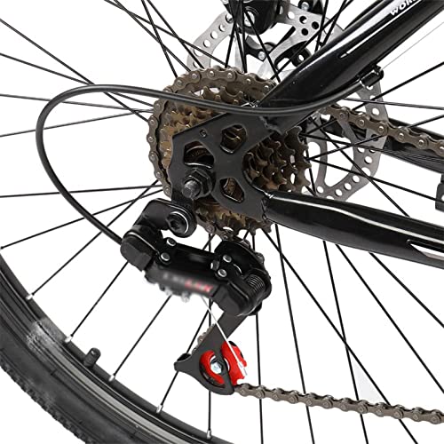 KOWMzxc Bikes for Men 1Set Metal Mountain Bike 26 Inch 21 Speed Disc Brake Adjustable Seat Stable Reliable Bicycle