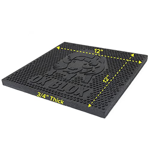 RV Leveling Rubber Pads 12x12x.75 (6-Pack) | Slip-Resistant | Prevents Sinking and aids in stabilizing | 12x12x3/4 | Rubber levelers for Campers, RVs, and Trailers