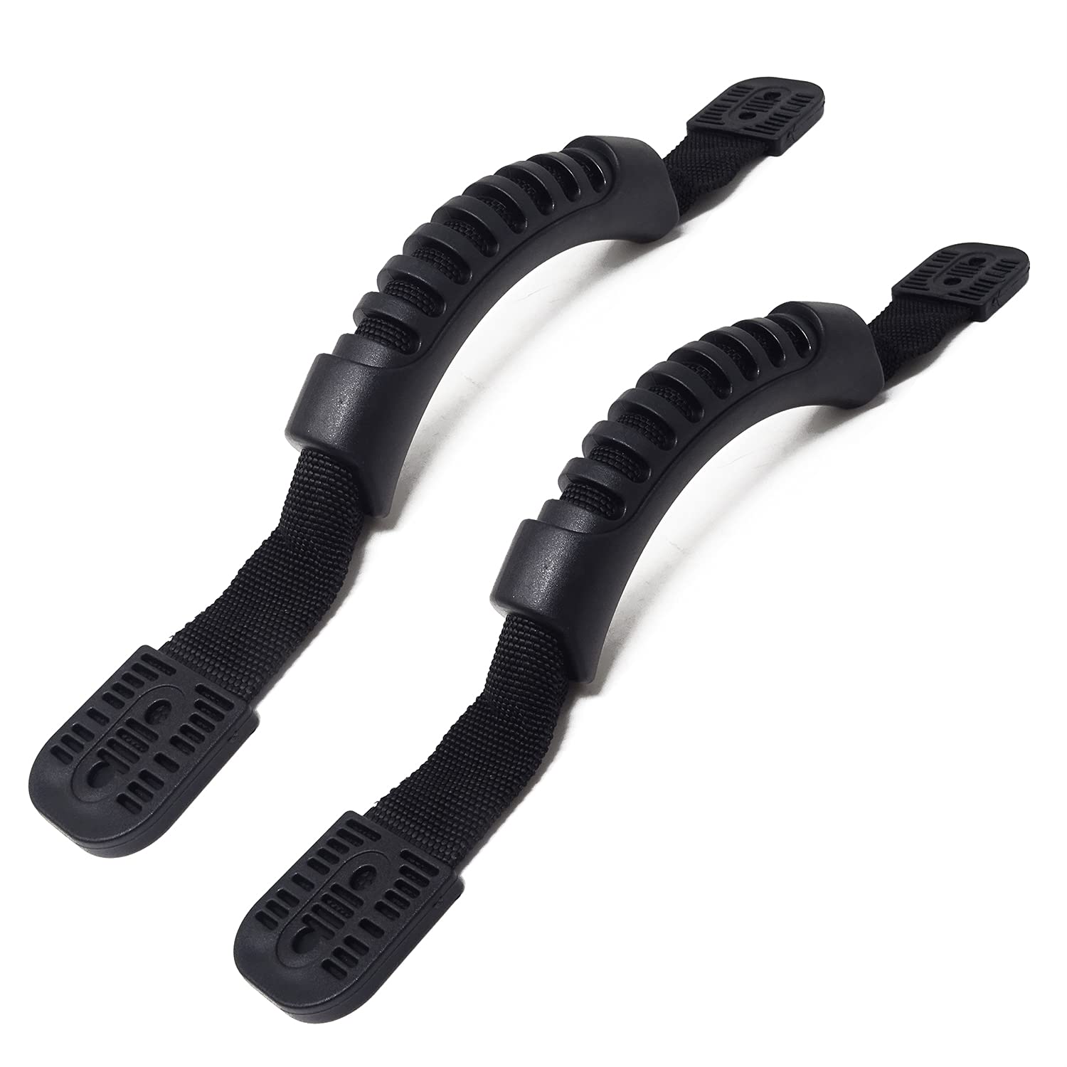 HONBAY 2PCS Kayak Carry Handles Universal Carry Grab Handle Canoe Boat Side Mount Carry Handles with Single Hole Round Base for Ocean Perception Water Outdoor Sport (11")