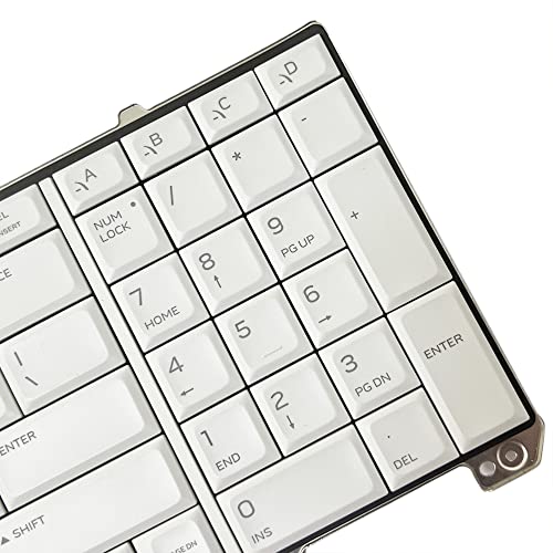 ZAHARA Per-Key RGB Keyboard Backlit US White 17.3" Replacement for Dell Alienware Area 51M Area-51M 9th Gen Intel Core i9-9900K i7-9700K Gaming Laptop 07NF7F 7NF7F