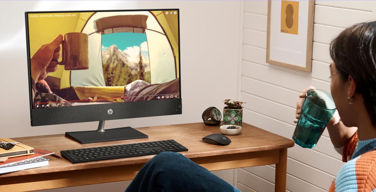 HP Pavilion 27 Touch Desktop 10TB SSD 64GB RAM (Intel Core i9-13900K Processor w/Turbo Boost to 5.80GHz, 64 GB RAM, 10 TB SSD, 27-inch FullHD Touchscreen, Win 11) PC Computer All-in-One