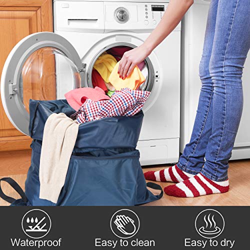 TG XL Laundry Backpack | 20" x 30" inches | Heavy-Duty Water-Resistant Laundry Bag for Dorm Room| Fully Padded Adjustable Straps | Chest Strap | Multiple Storage Space