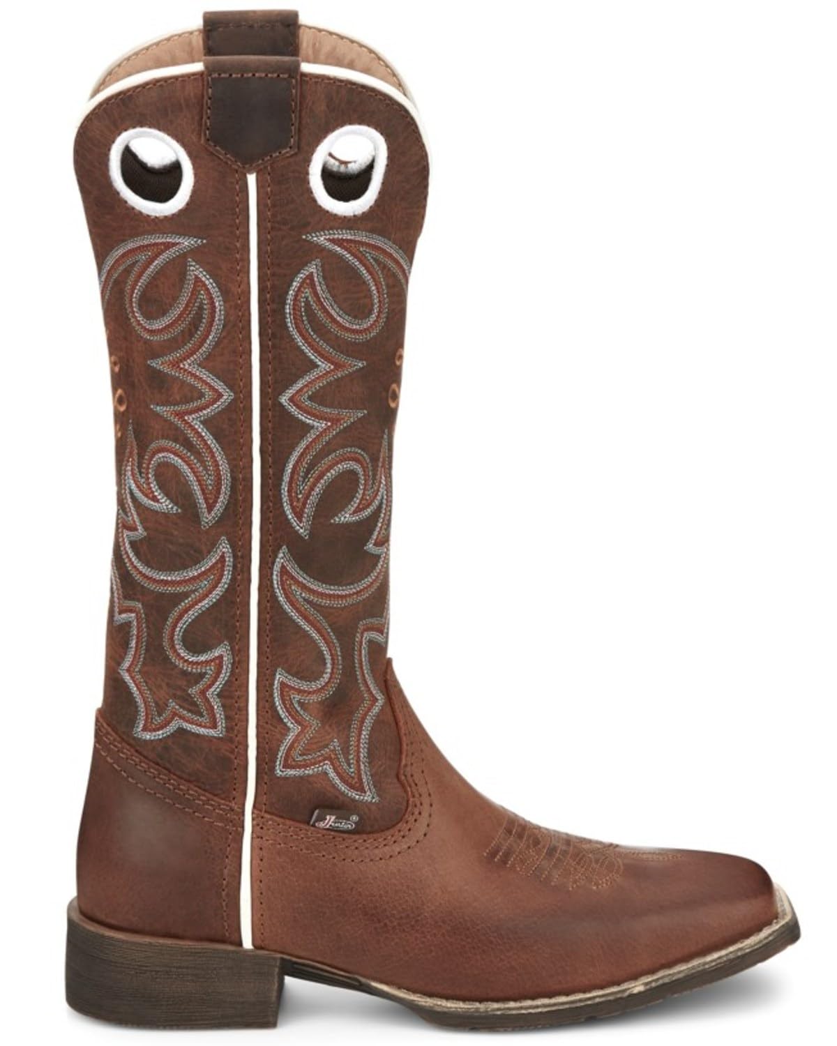 JUSTIN Boots Women's Gypsy Cam Leather Brown Cowgirl Boot Brown 7.5 B