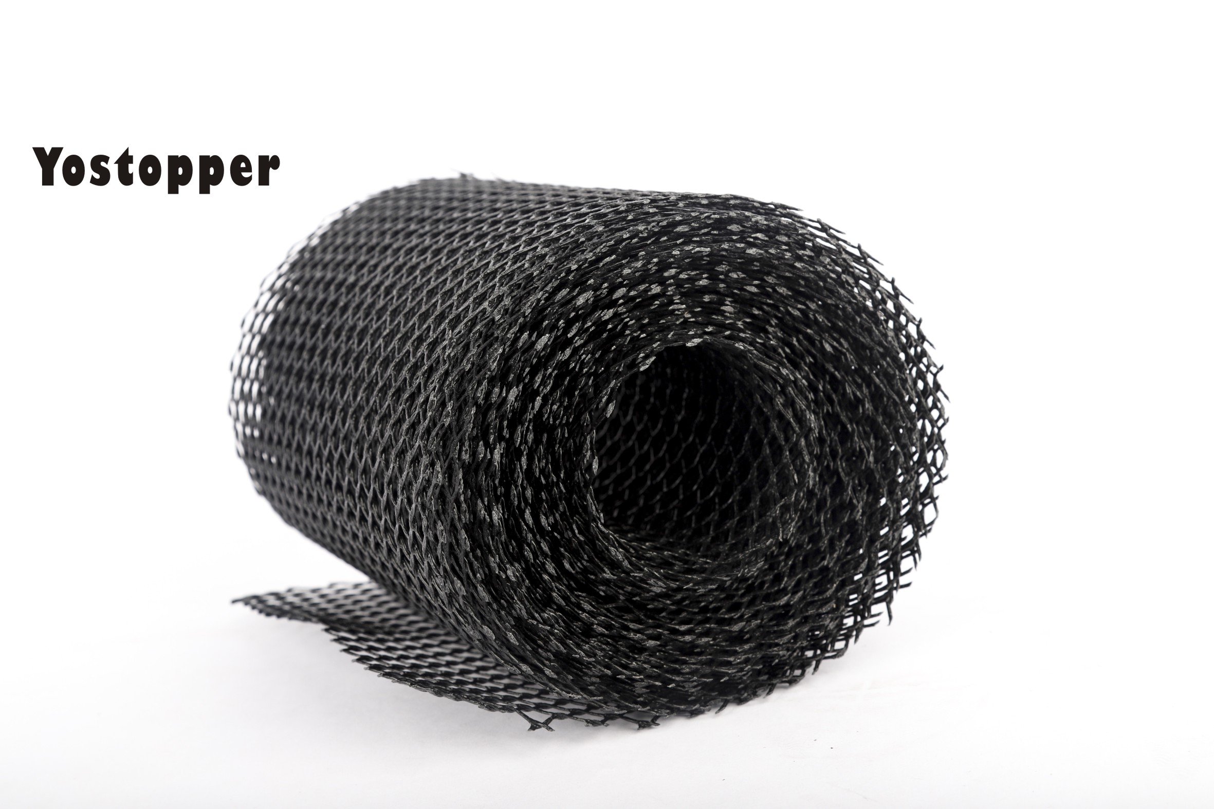 Gutter Guard Gutters Cover Flexible Drain Mesh Protector Roll for Rain Leaves Black, Wide 7 Inch×Length 26 Feet