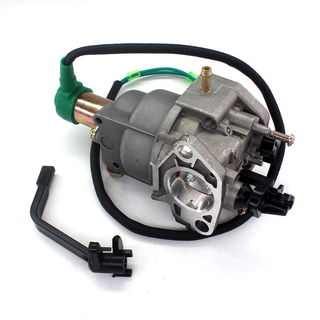 HURI Carburetor Carb with Lever Choke + Intake Manifold Gasket + Spark Plug for Generac Honeywell Sycamore Generator