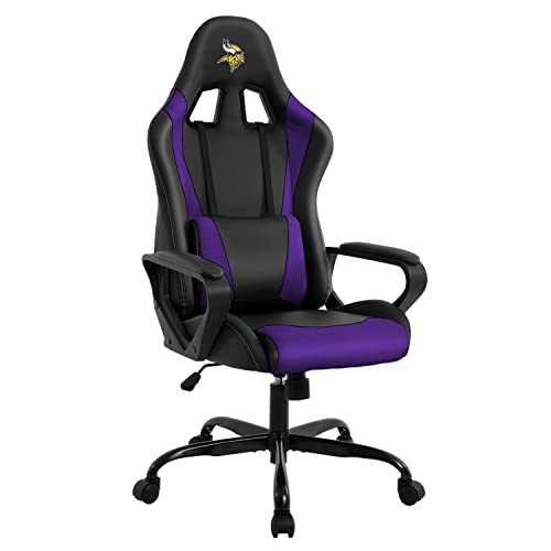Gaming Chair Office Chair High Back Racing Computer Chair Task PU Desk Chair Ergonomic Swivel Rolling Chair with Lumbar Support for Home Office (Black, NYG)