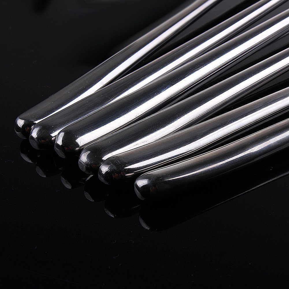 Korean Stainless Steel Rice Soup Iced Tea Spoon Coffee Spoon Cold Drink Spoon Fruit Juice Long Ice Scoop Long handle Great Circle 6Pcs