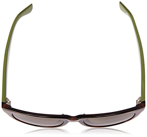 Lacoste L734s Rectangular Sunglasses, Brown/Green, 52 mm