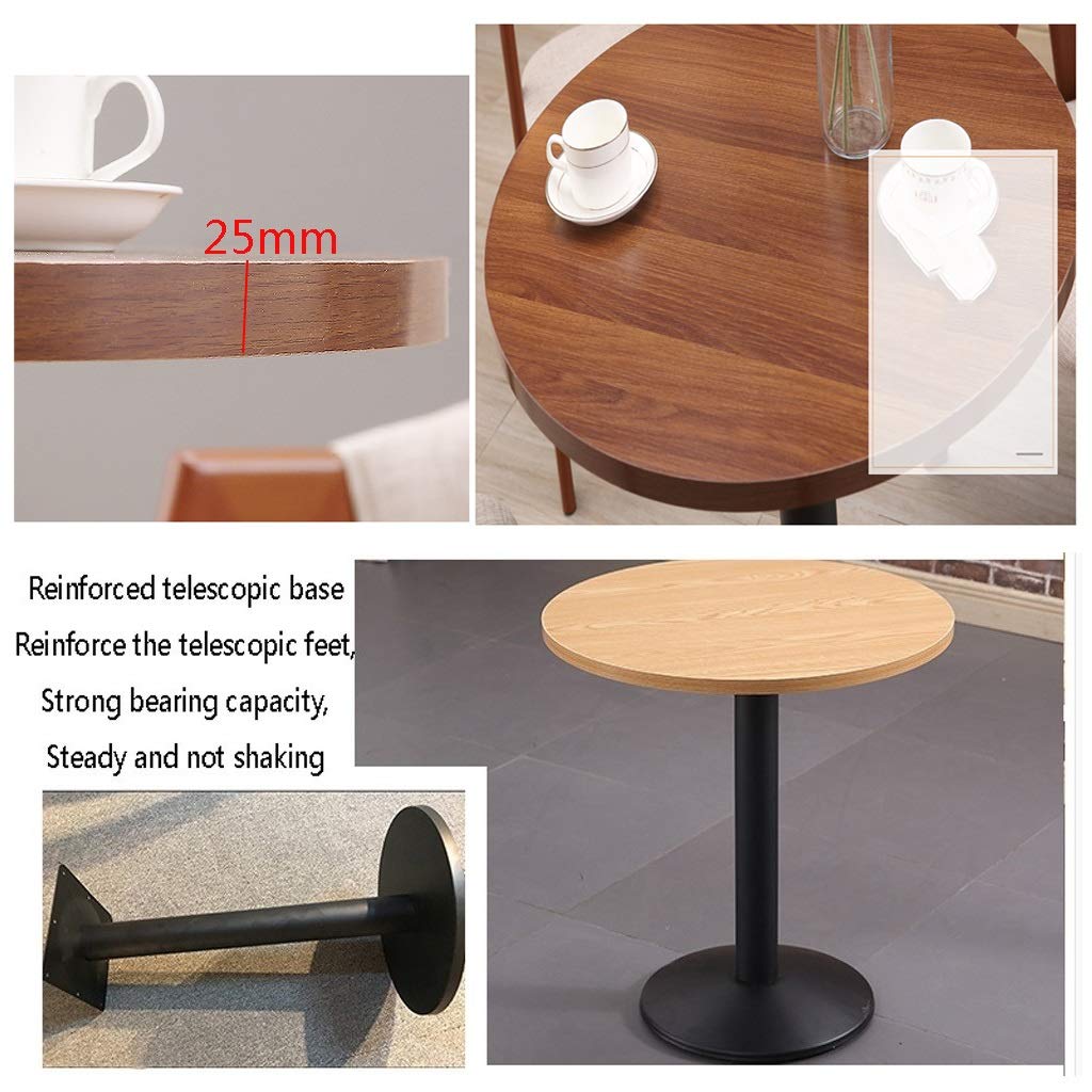 Home Table and Chair Combination Office Reception Leisure Tables and Chairs Balcony Kitchen Living Room Dining Table Modern Round Table Coffee Shop Meeting Room Tea Table Library Clothing Store