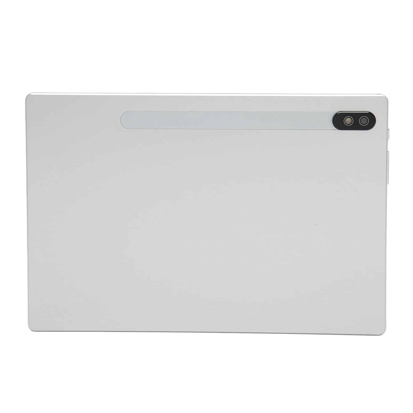 Naroote 10 Inch Tablet, Octa Core CPU White Office Tablet for Business (US Plug)