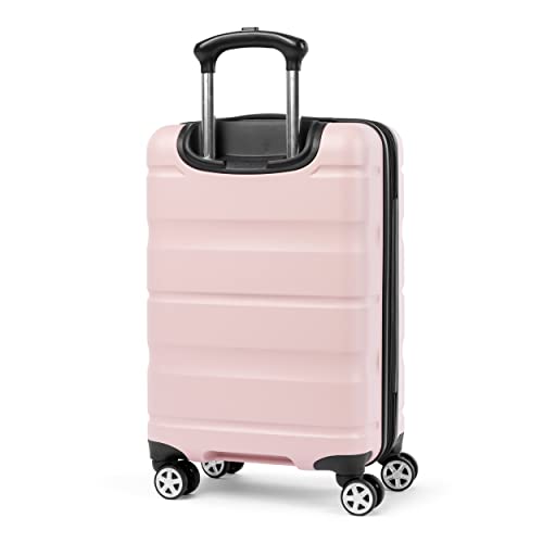 Travelpro Runway 2 Piece Luggage Set, Carry-on & Convertible Medium to Large Check-in Hardside Expandable Luggage, 8 Spinner Wheels, TSA Lock, Hardshell Suitcase, Powder Pink
