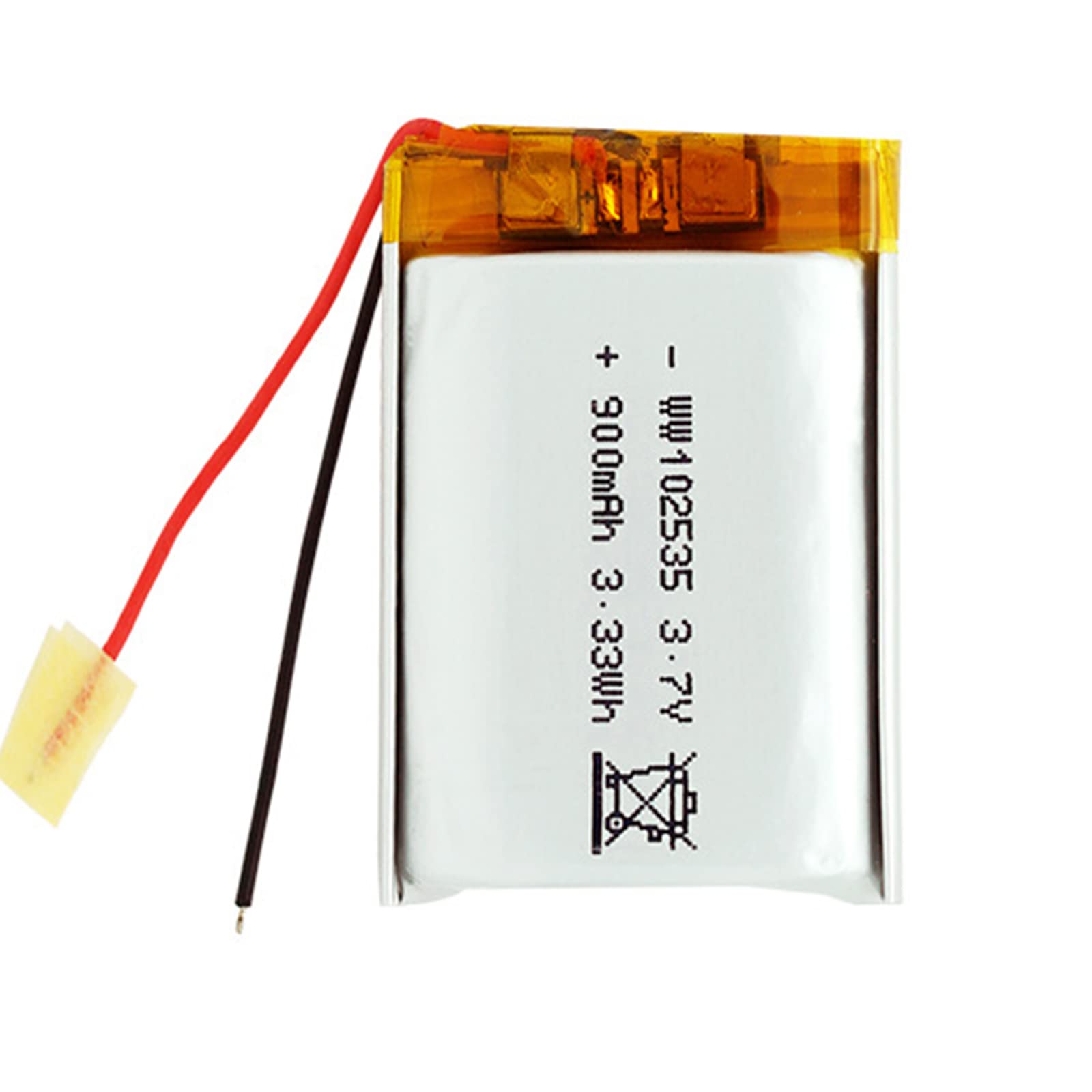 Jieoto 2 X 3.7V 900mAh 102535 Polymer Battery Rechargeable Lithium Polymer ion Battery Pack with Protection Board