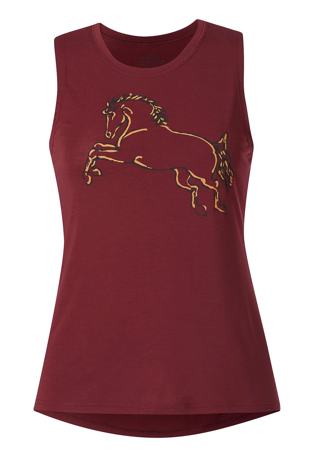 Kerrits Tails Up Tank Sangria Size: XS