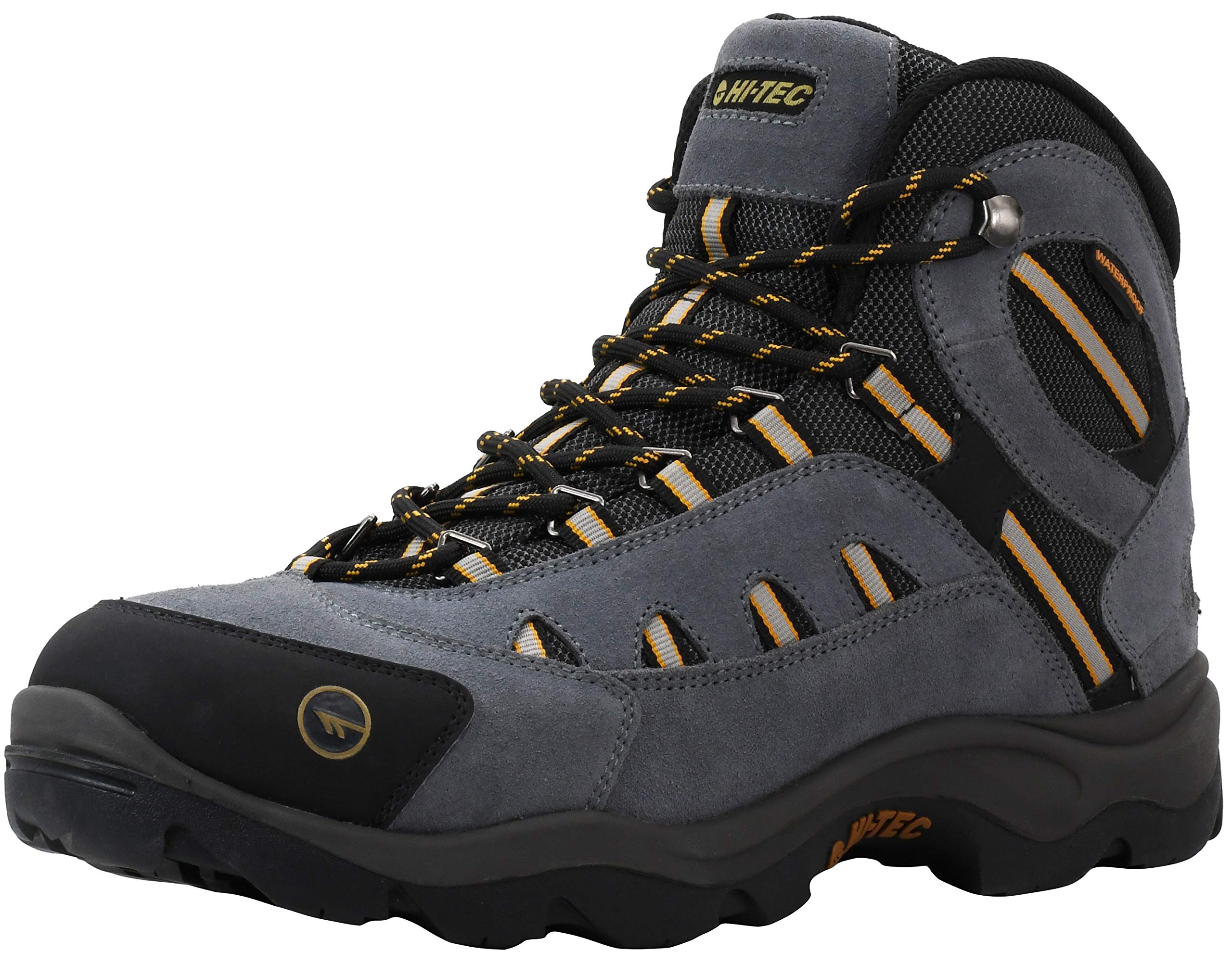 HI-TEC Men's Bandera Mid Waterproof Cool Grey/Gold Hiking Boot 10 M US