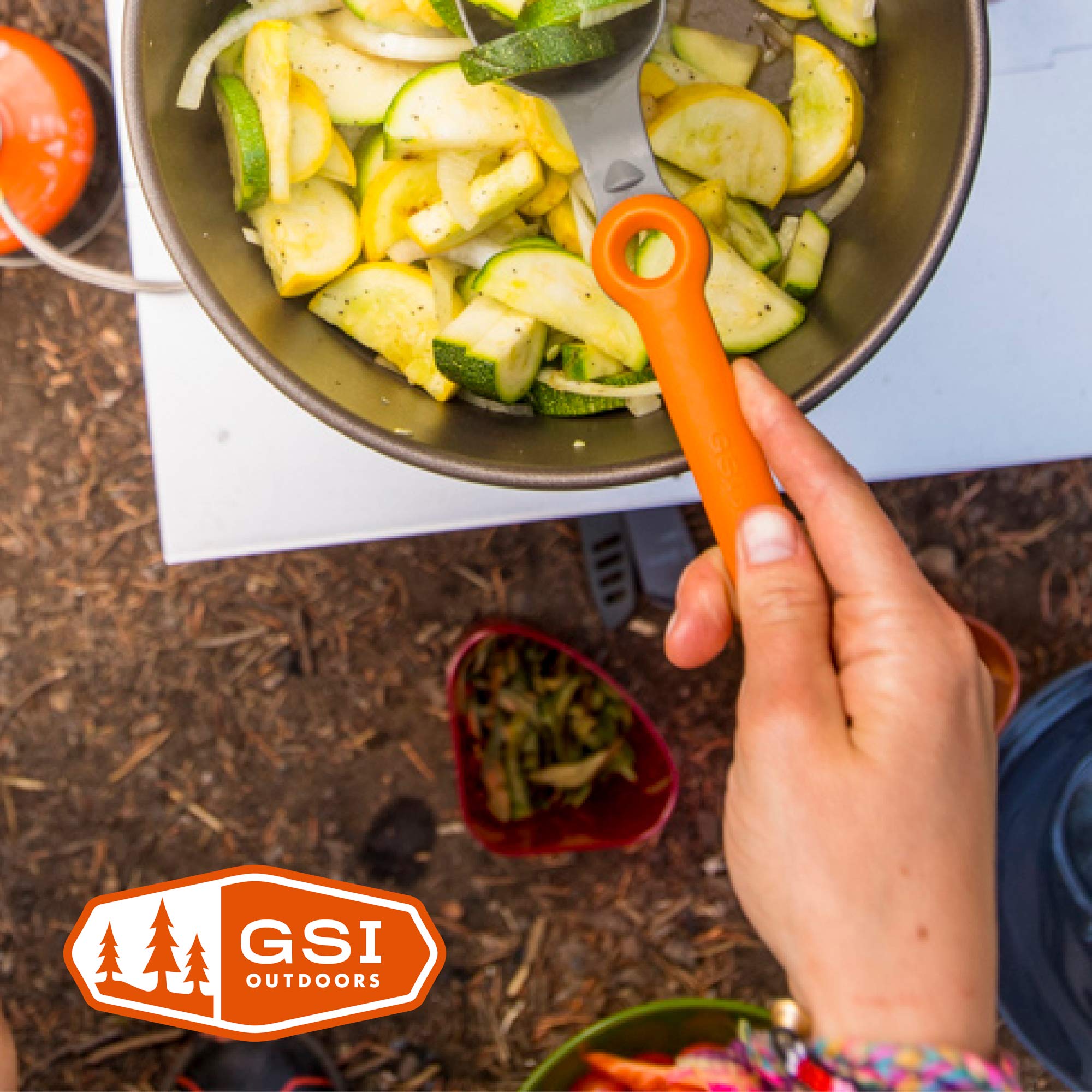 GSI Outdoors, Pinnacle Camper Cooking Set for Camping and Backpacking, 2 to 4 Person