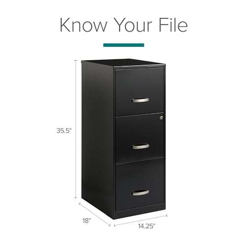Lorell LLR18573 SOHO 18 3-Drawer Vertical File