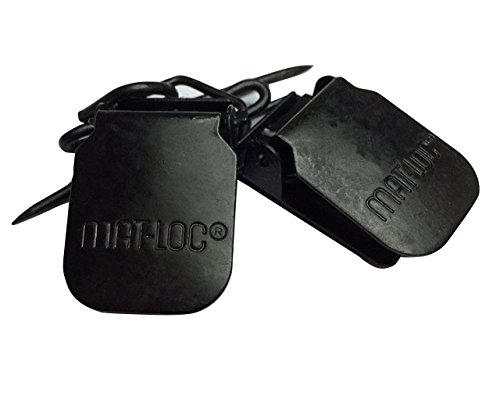 GGBAILEY Black Mat-Loc Car & Truck Floor Mat Retention Clips - 2 Pack | Prevents Movement | Quick and Easy to Install | Keep Vehicle Carpet Protective Covering in Place (14102G)