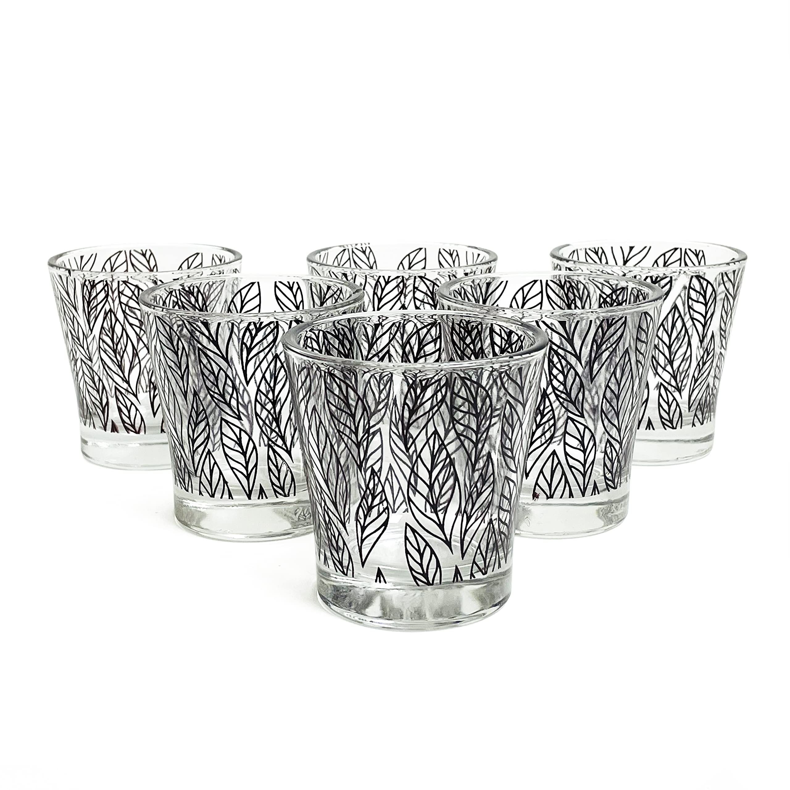 Glass Candle Holders Seasonal Designs for Spring - Votives/Candle Making/Jars Brown 6pk