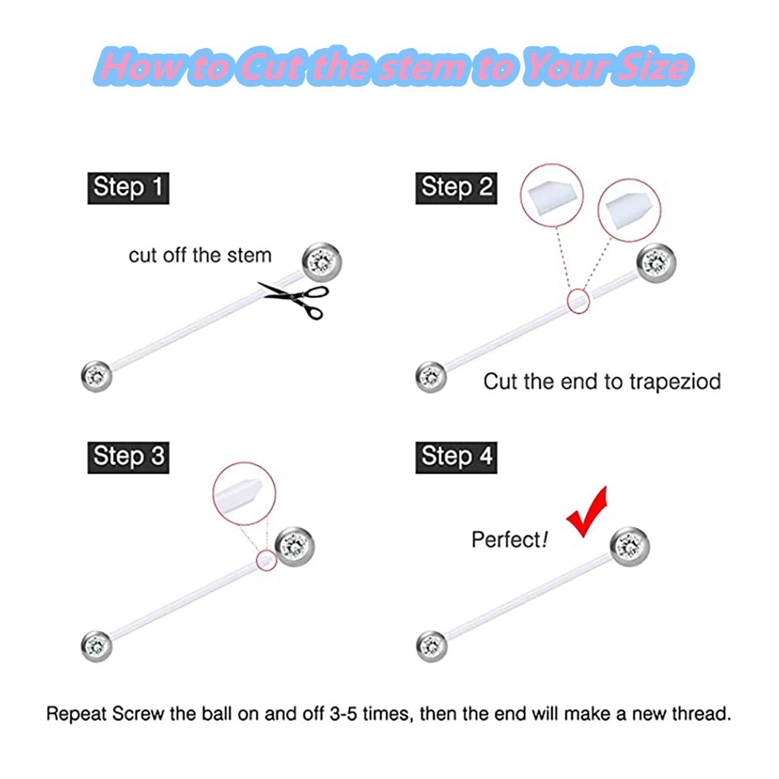 Lenacou 14G Pregnancy Belly Button Rings Clear Long Flexible Bioplast Sport Maternity Navel Retainer CZ Balls Body Piercing 38mm