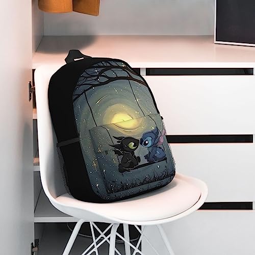 UGLYAF Cartoon Backpack 15 Inch High Capacity Multifunction Backpacks, One Size 2