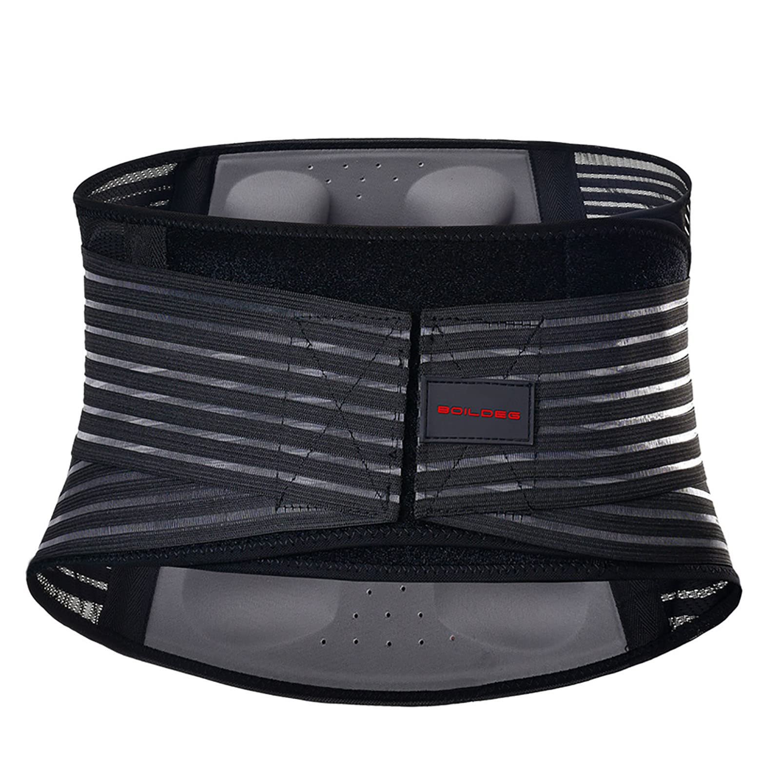 HOMREALM Back Support Relief for Back Pain, Herniated Disc, Sciatica for Men and Women, Black