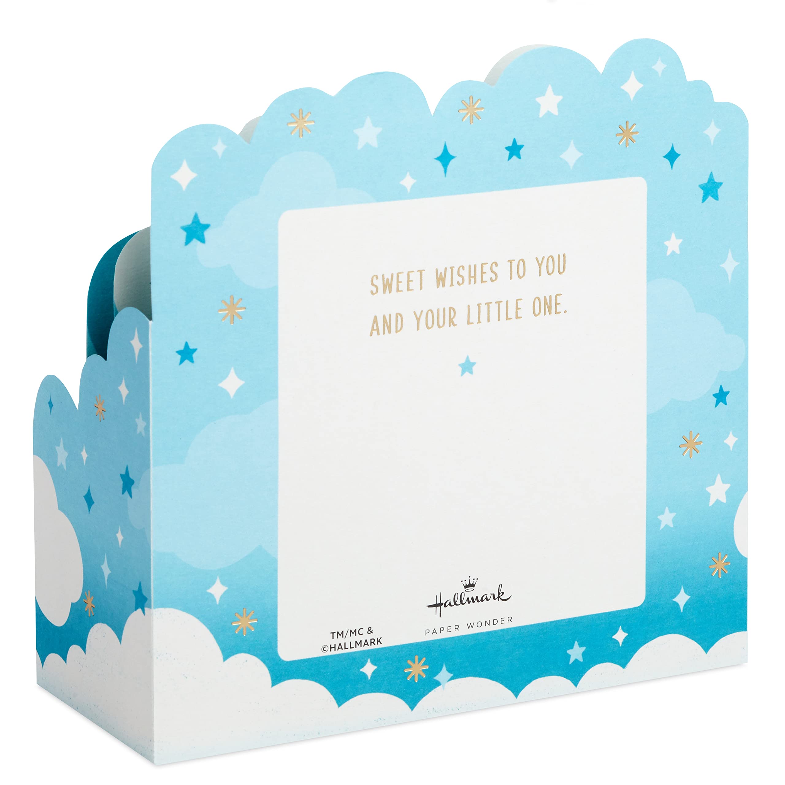 Hallmark Paper Wonder Pop Up Baby Shower Card for Baby Boy (Nursery