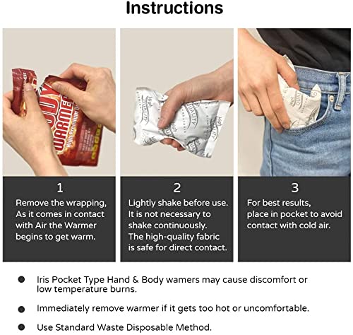HOTnWARMERS Compatible for Hand & Body Warmers Long Lasting, Disposable (Body10 + Hand10Count)