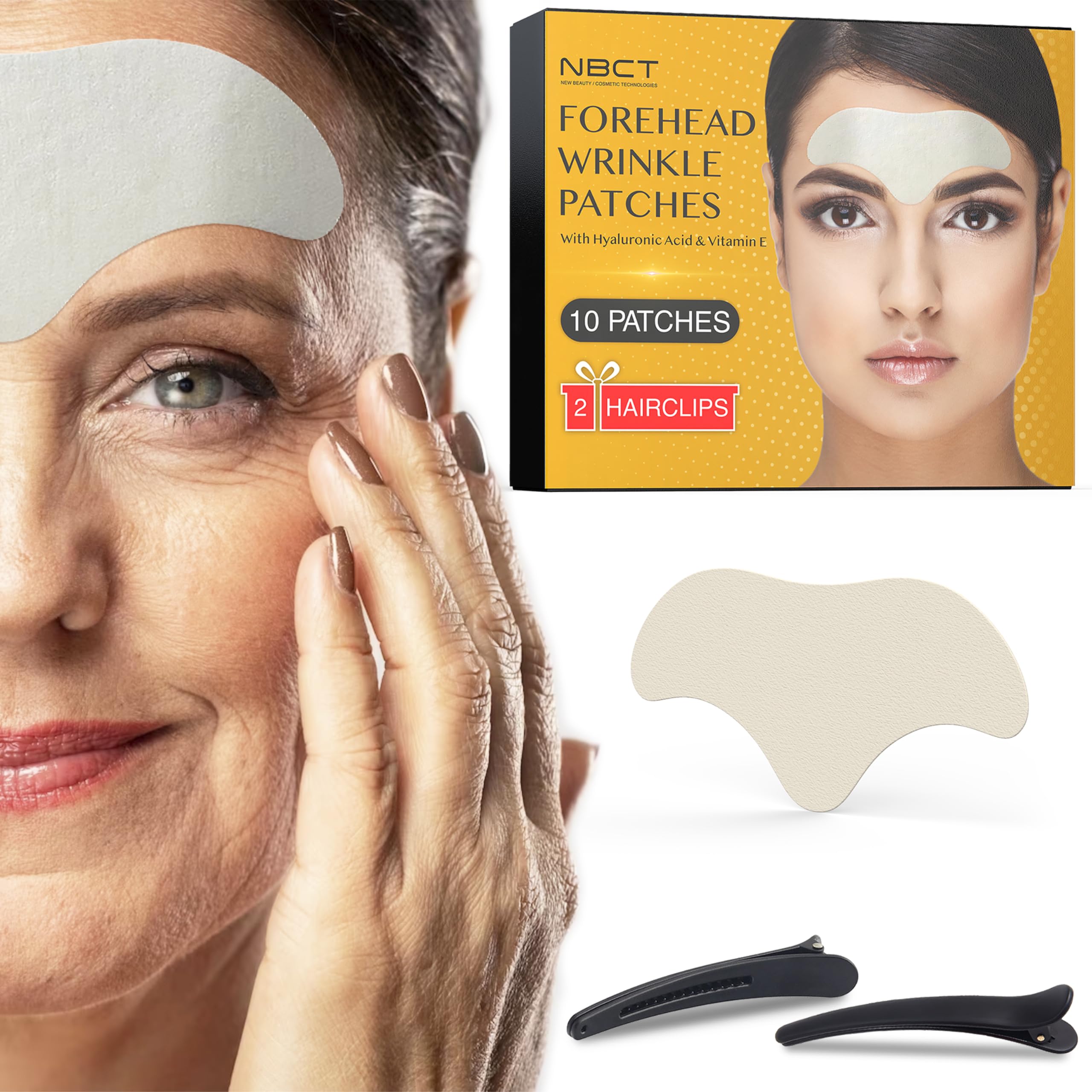 NBCT New Formula 2023! Smile Line Wrinkle Patches with Aloe Vera, Hyaluronic Acid and Vitamin E, Skin Safe & Botox Alternative
