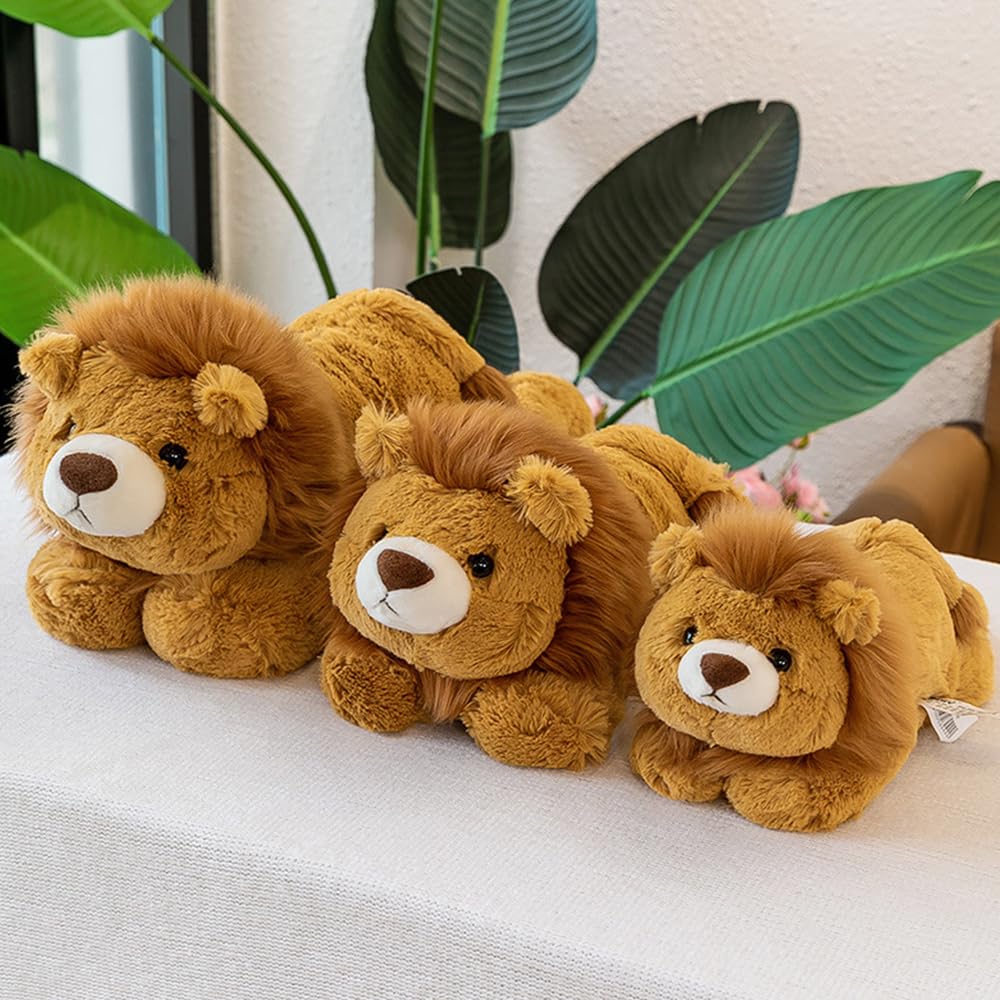 Ololele Lion Stuffed Animal 17.7"" Yellow Lion Plush,Soft and Cute Plushy for Kids, olole003