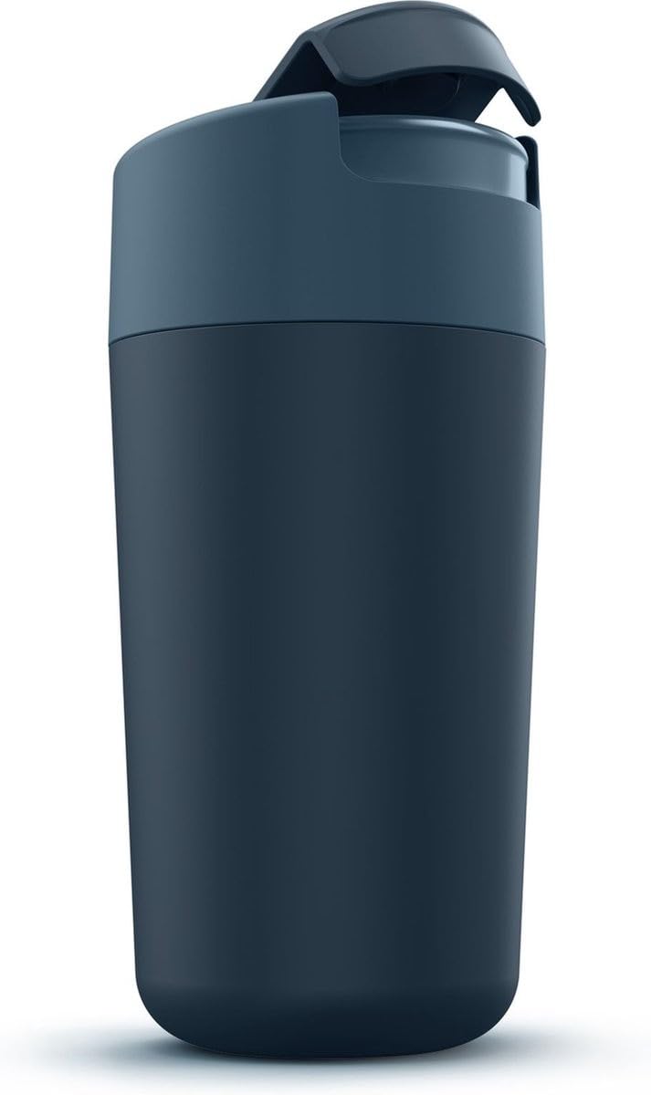 Joseph Joseph Sipp Travel Mug with Flip-top Cap - 454 ml (16 fl. oz) - Blue