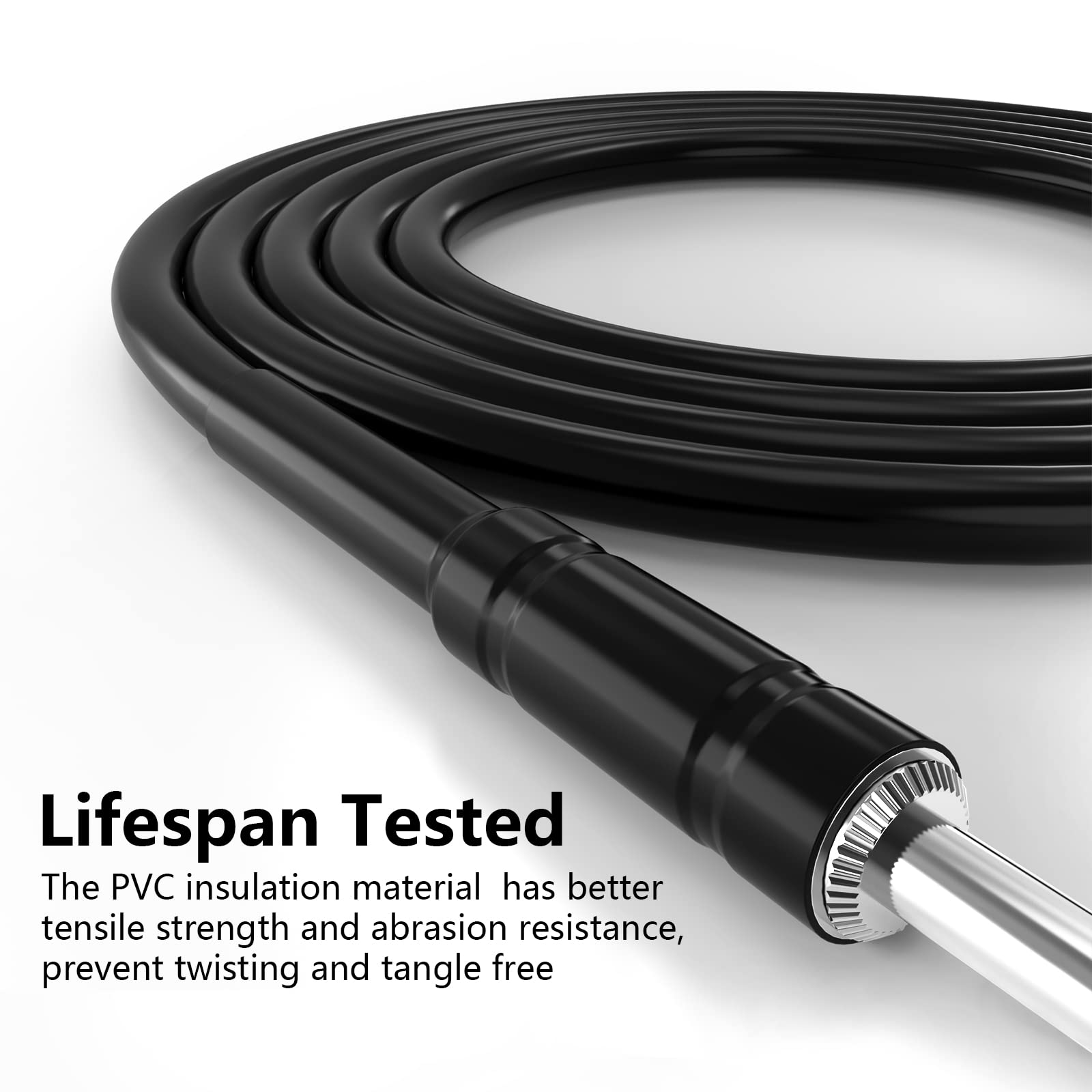HQGC Electric Guitar Cable, Guitar Amp Cord for Electric Instrument Cable Guitar Wire Guitar Cord Bass Amplifier Audio,Black