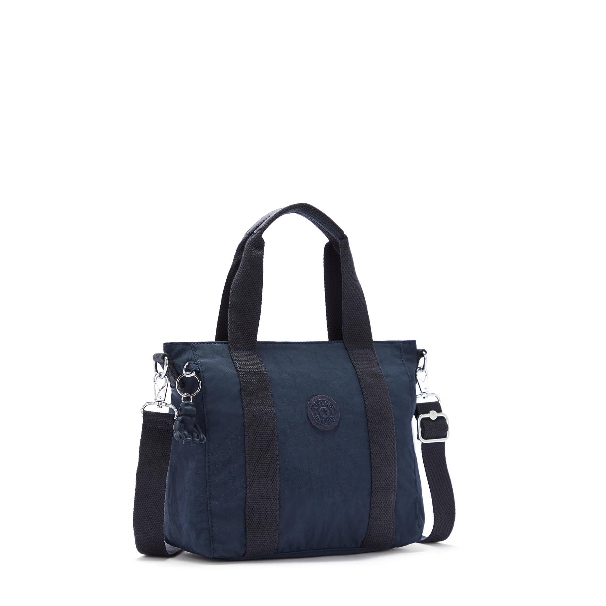 Kipling Women's Asseni Mini Tote Bag, Compact Lightweight Everyday Purse, Nylon Shoulder Bag