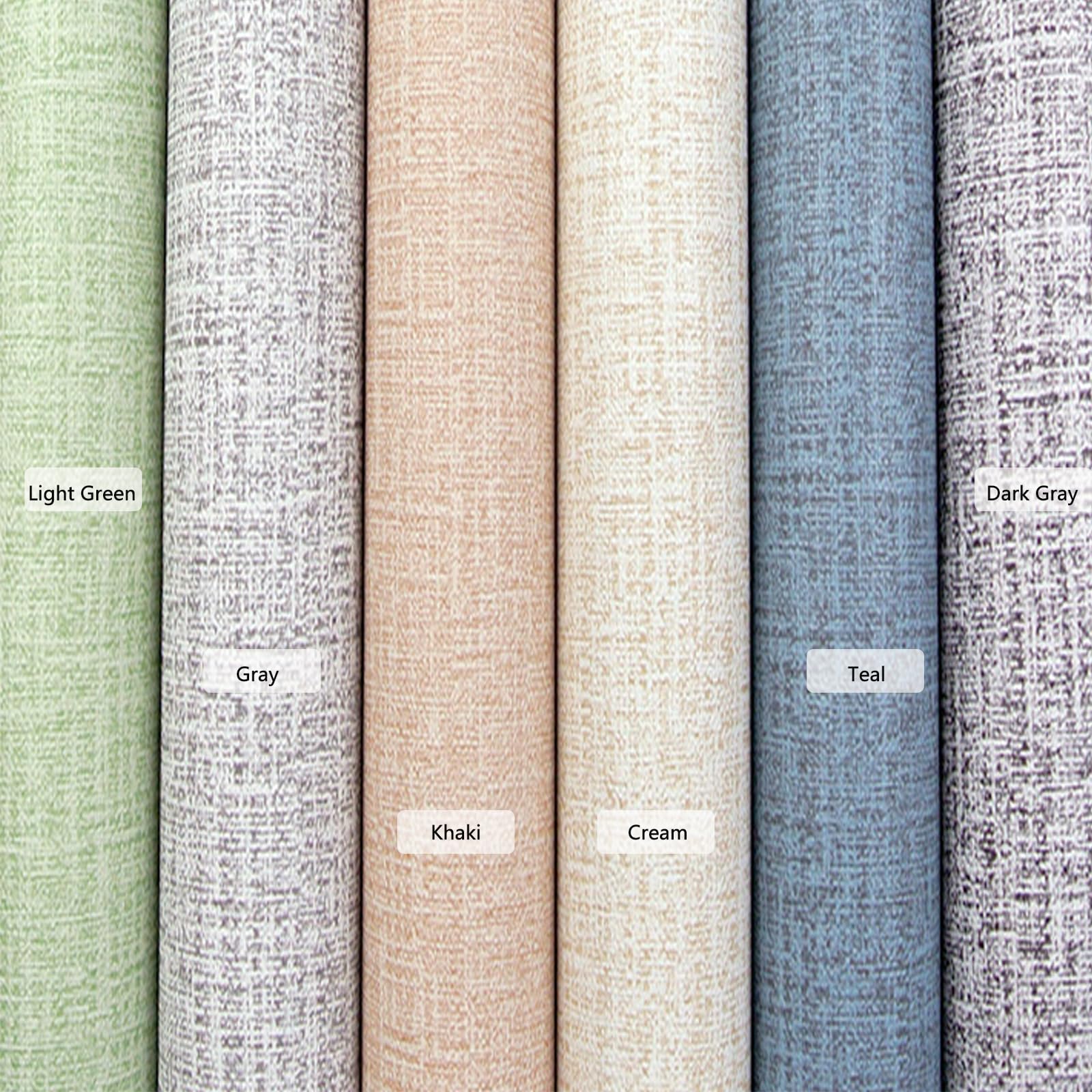 Yancorp 10ft Textured Fabric Cream Wallpaper Faux Grasscloth Beige Peel and Stick Self-Adhesive Linen Removable Wallpaper Cabinets Counter Top Liners