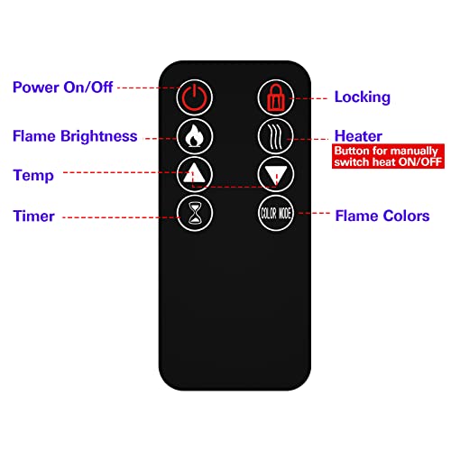 Hykolity 36 inch Electric Fireplace Inserts, 750/1500W Recessed and Wall Mounted Electric Fireplace, Electric Wall Fireplace Heater with Remote Timer, Touch Screen, Log/Crystal Hearth Options