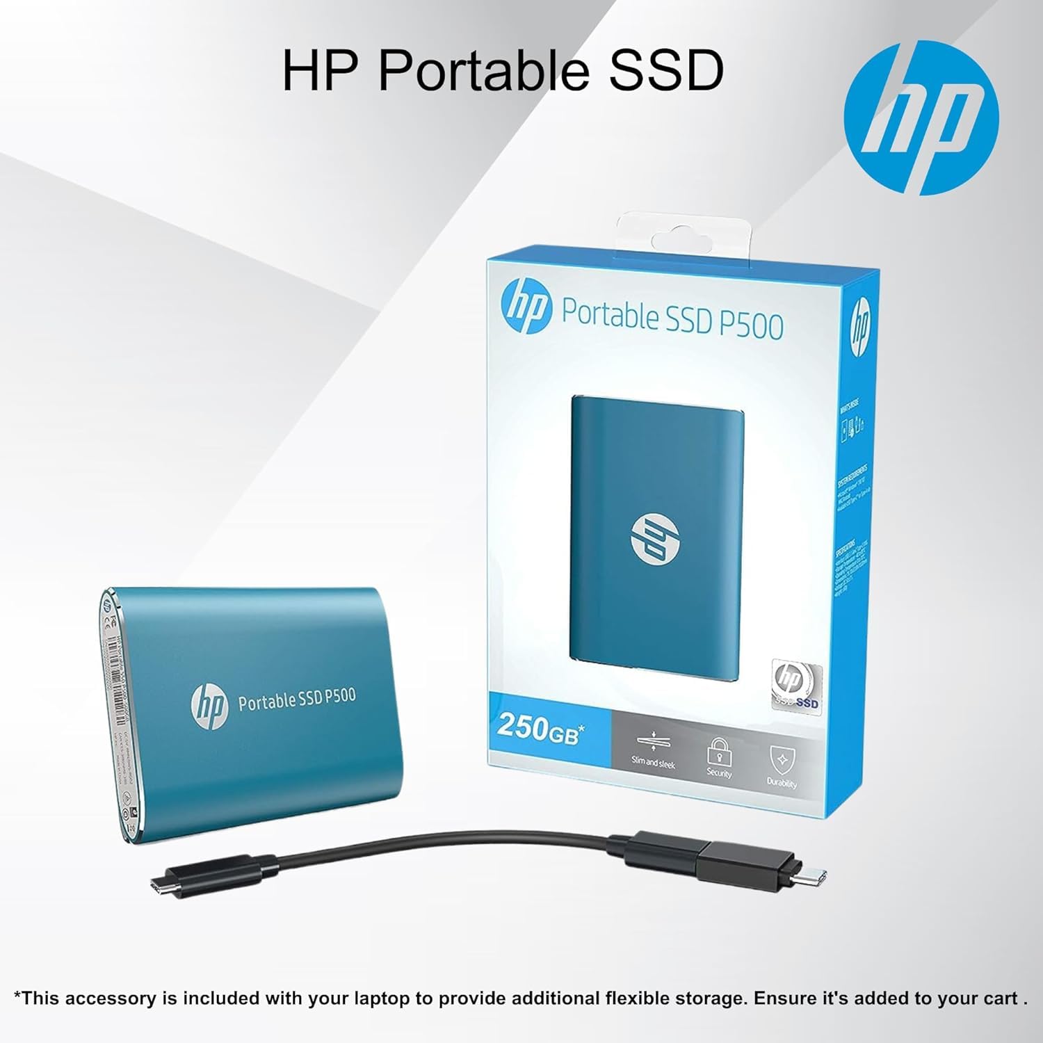 HP 15.6" HD Laptop, Intel Core i3-8130U Processor, 20GB Memory: 16GB Intel Optane + 4GB RAM, 2TB Hard Drive, Re-Writable DVD Drive, HD Webcam, Bluetooth, USB3.1, HDMI, Windows 10 Home, Blue