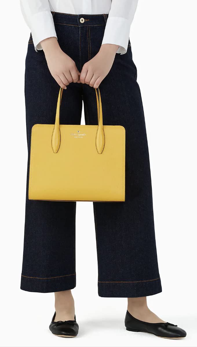 Kate Spade New York Rowe Medium Top Zip Satchel Crossbody Bag Sunflower