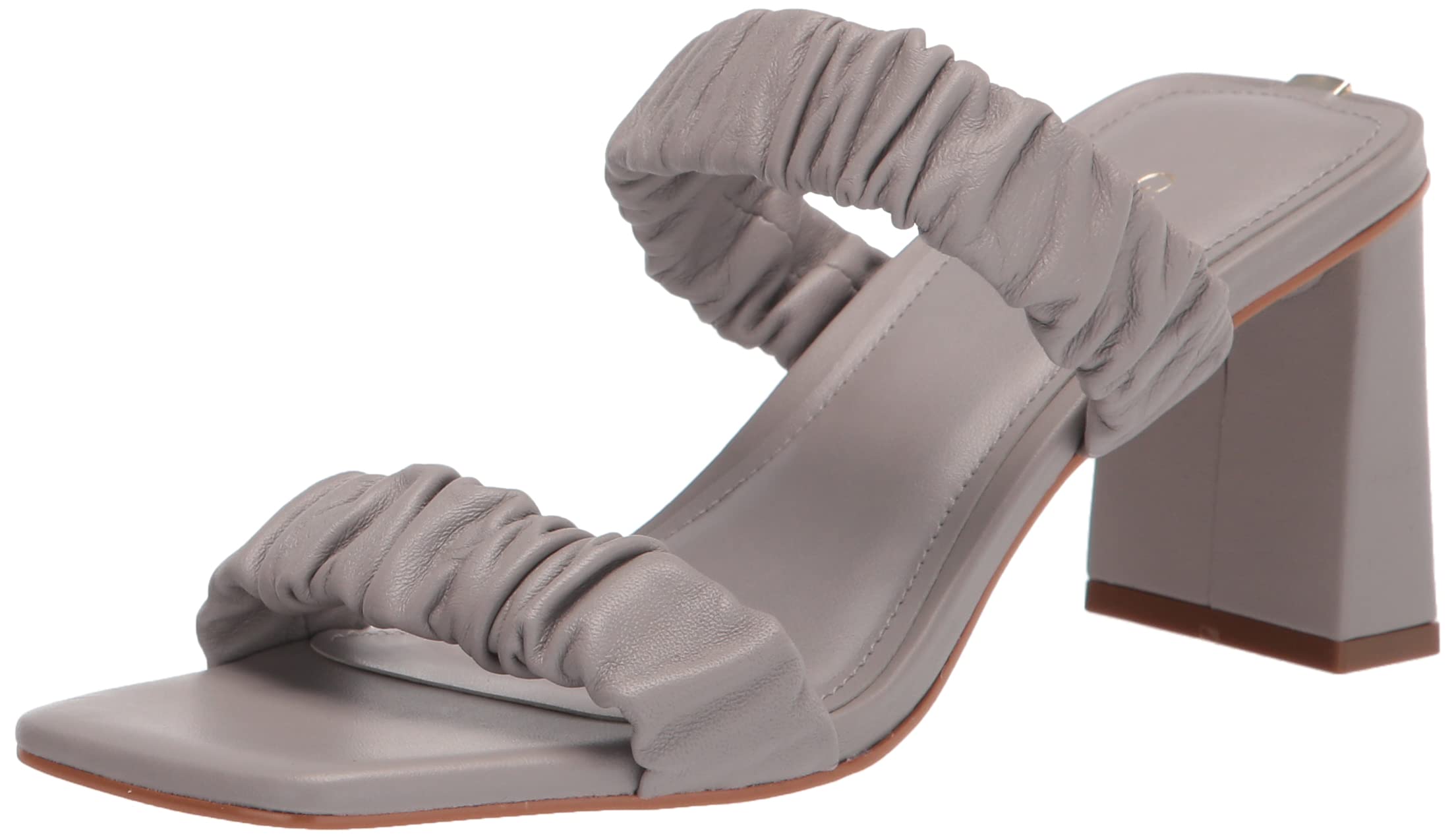 GUESS Women's Aindrea Heeled Sandal, Light Gray 050, 7