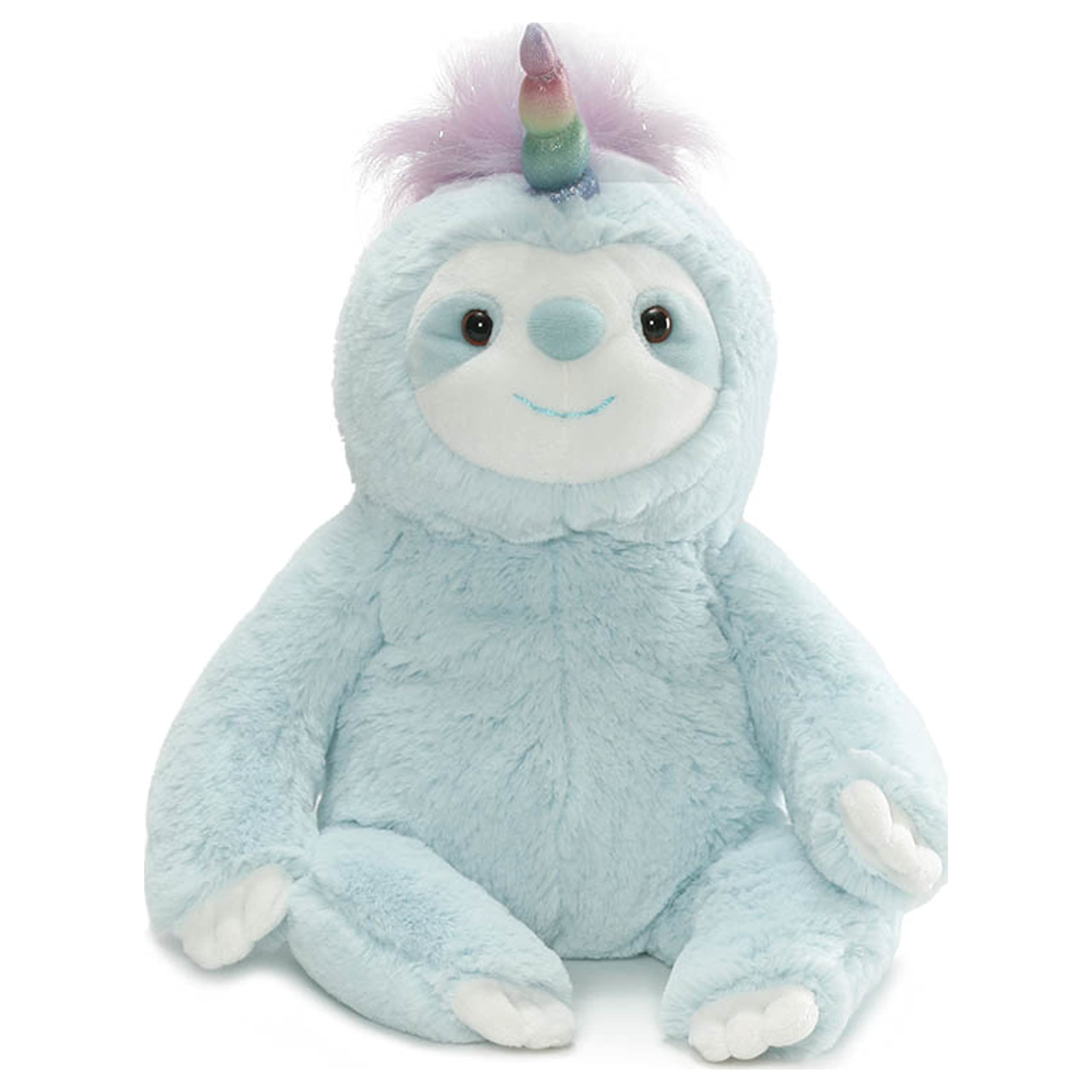 GUND Dazzle Slothicorn Plush Toy, Sloth Unicorn Stuffed Animal for Ages 1 and Up, Blue/Rainbow, 9β