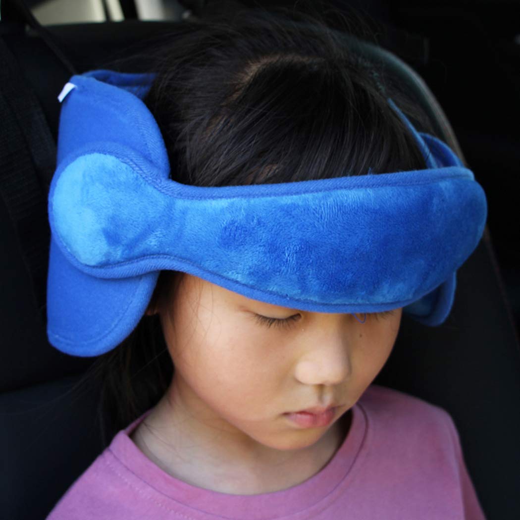 Head Support Travel Car Seat Stroller Child Head Protection Neck Relief for Toddler Baby Kids （Blue）