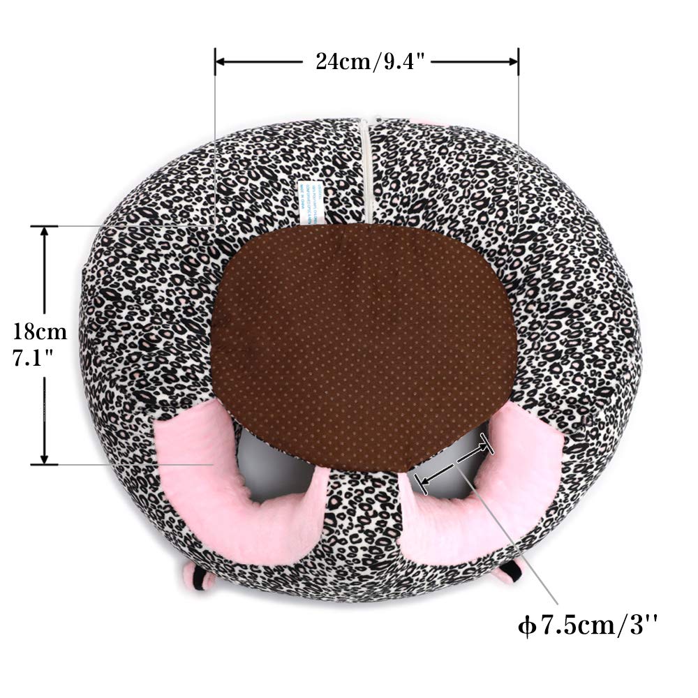HAPPYX Baby Support Seat, Cute Baby Sofa Chair for Sitting Up, Comfy Plush Infant Seats with Stuffing Inside for 4-11 Months Baby