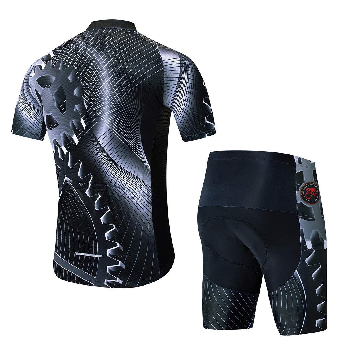 JPOJPO Men Cycling Jersey Set Short Sleeve MTB Bike Clothing Team Downhill Cycling Shorts Suit