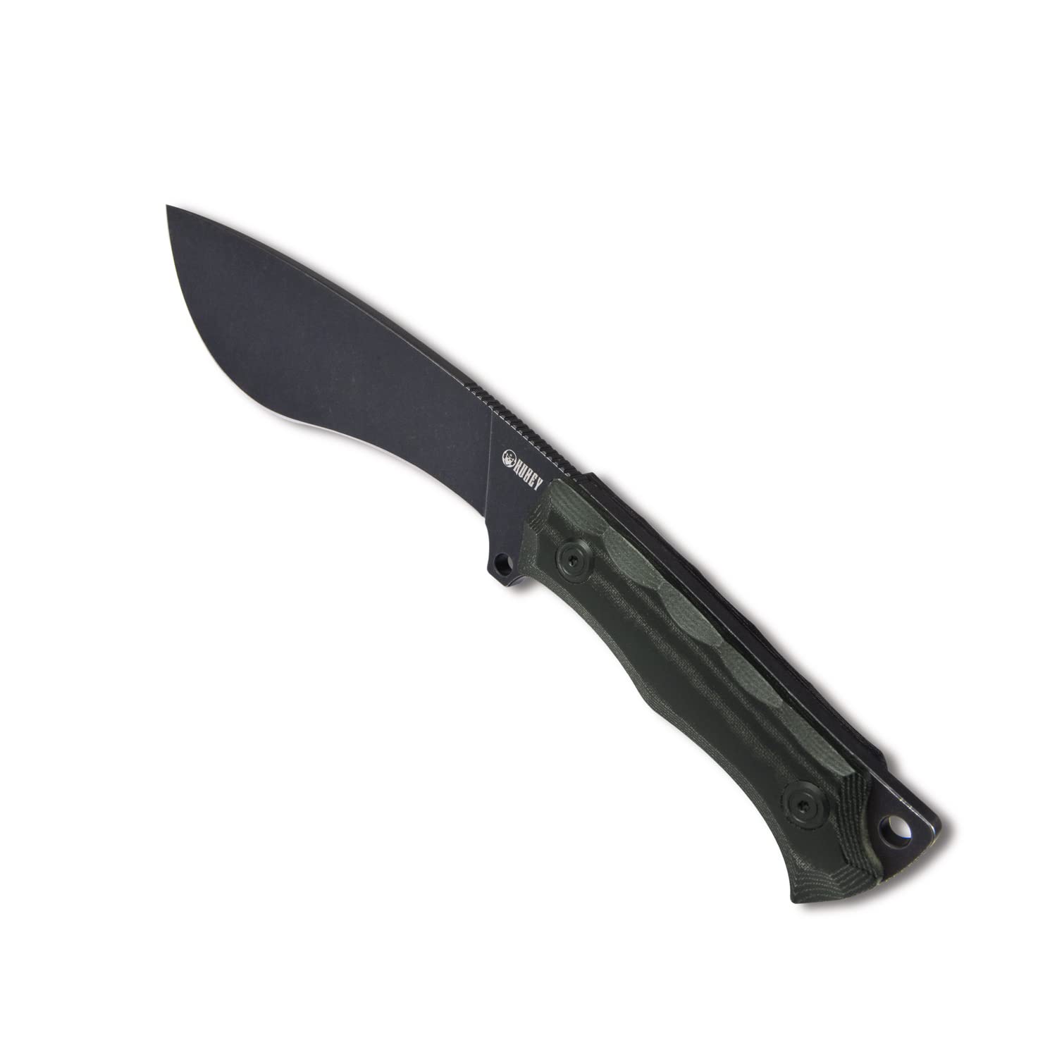 Kubey Machete KU241 Fixed Blade Outdoor Knife with G10 Handle Kurki Style Blade for Camping Hunting and Survival w/Black Kydex Sheath (Darkwashed)