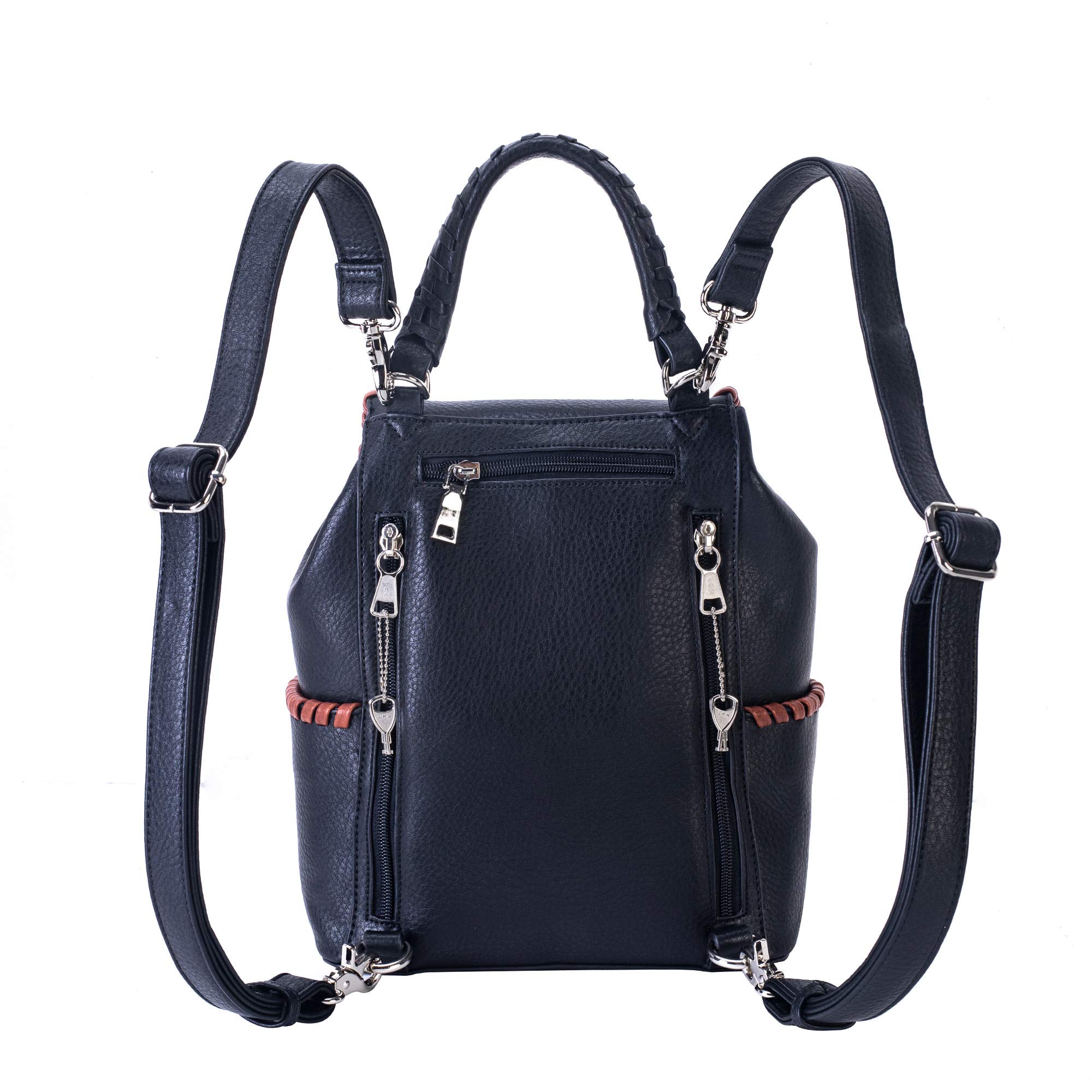 Lady Conceal Concealed Carry Purse - Madelyn Backpack (Gray)